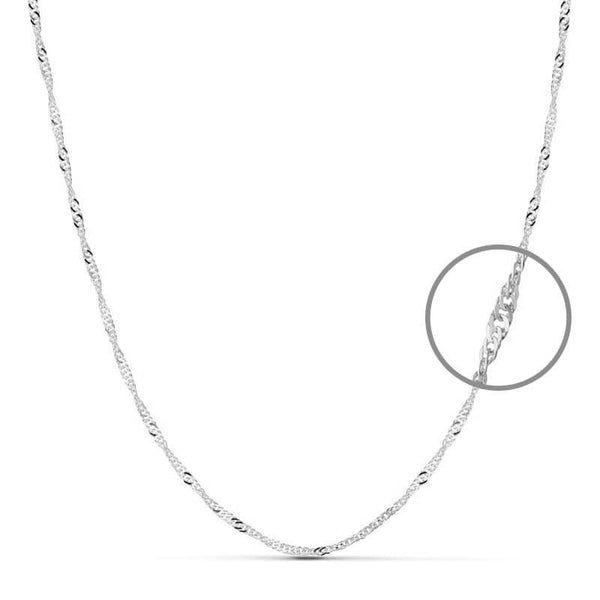 Cadenas de Oro Blanco para Hombre y Mujer - Joyeria Pepe Lozano